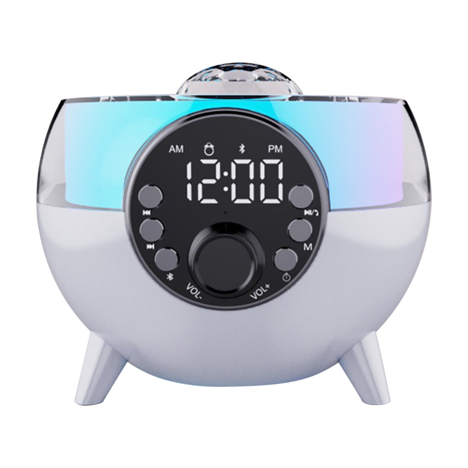 Bluetooth Speaker Subwoofer Light Clock, Wireless Charging Gift, High ...