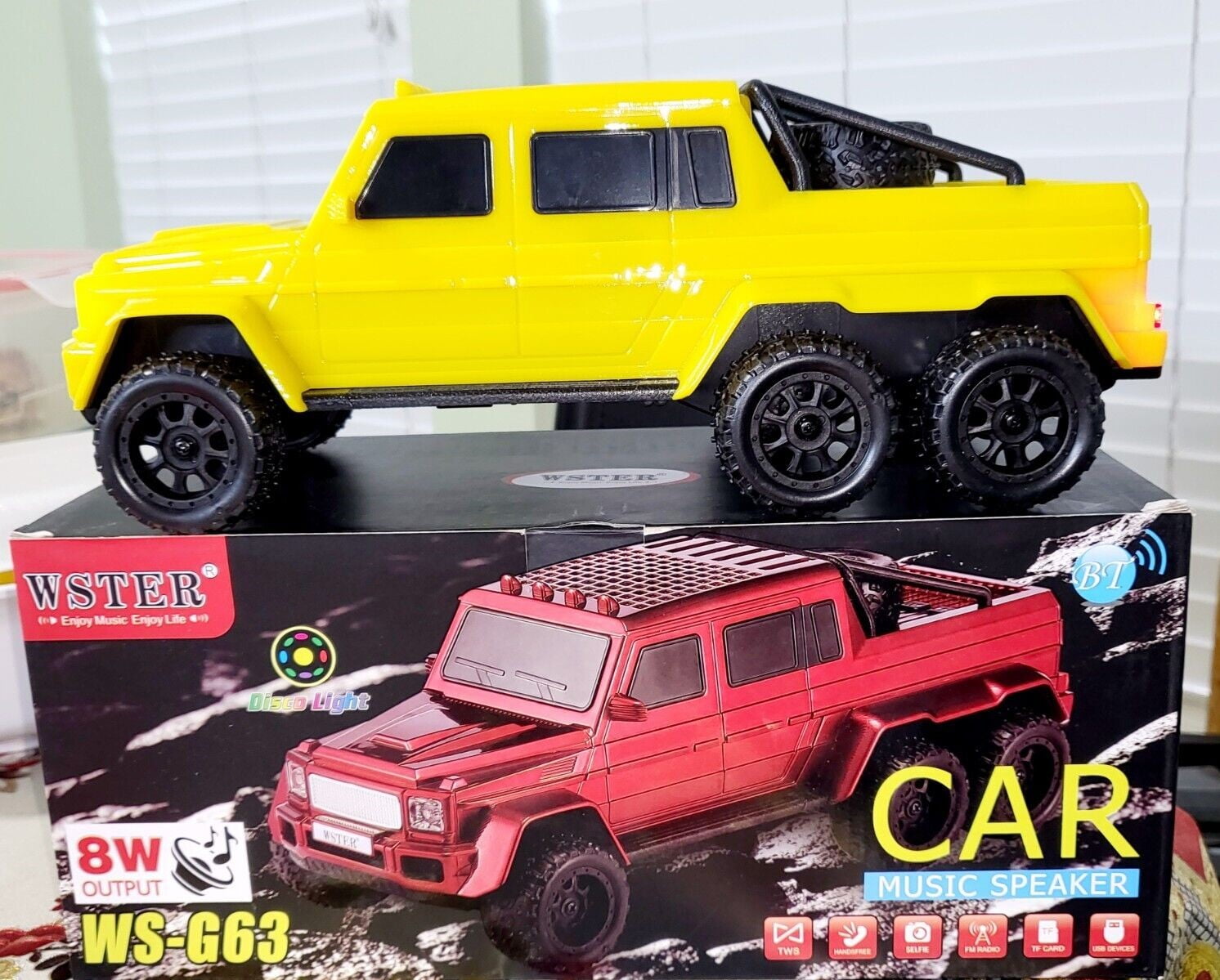 Bluetooth Speaker WSTER Truck Music Car Rechargeable Loud with FM radio ...