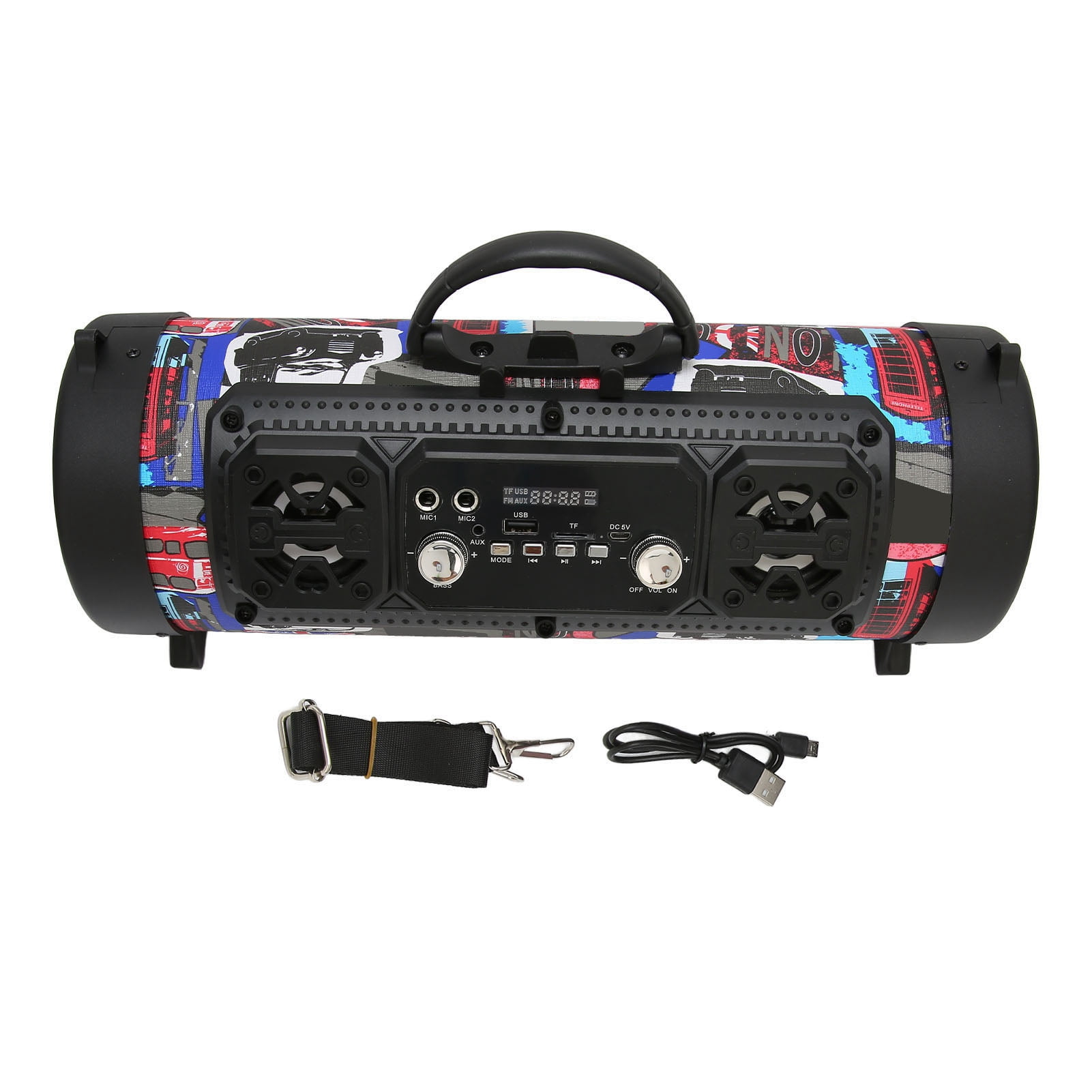 Bluetooth Speakers Graffiti RGB Wireless Speaker with Voice Plug in ...