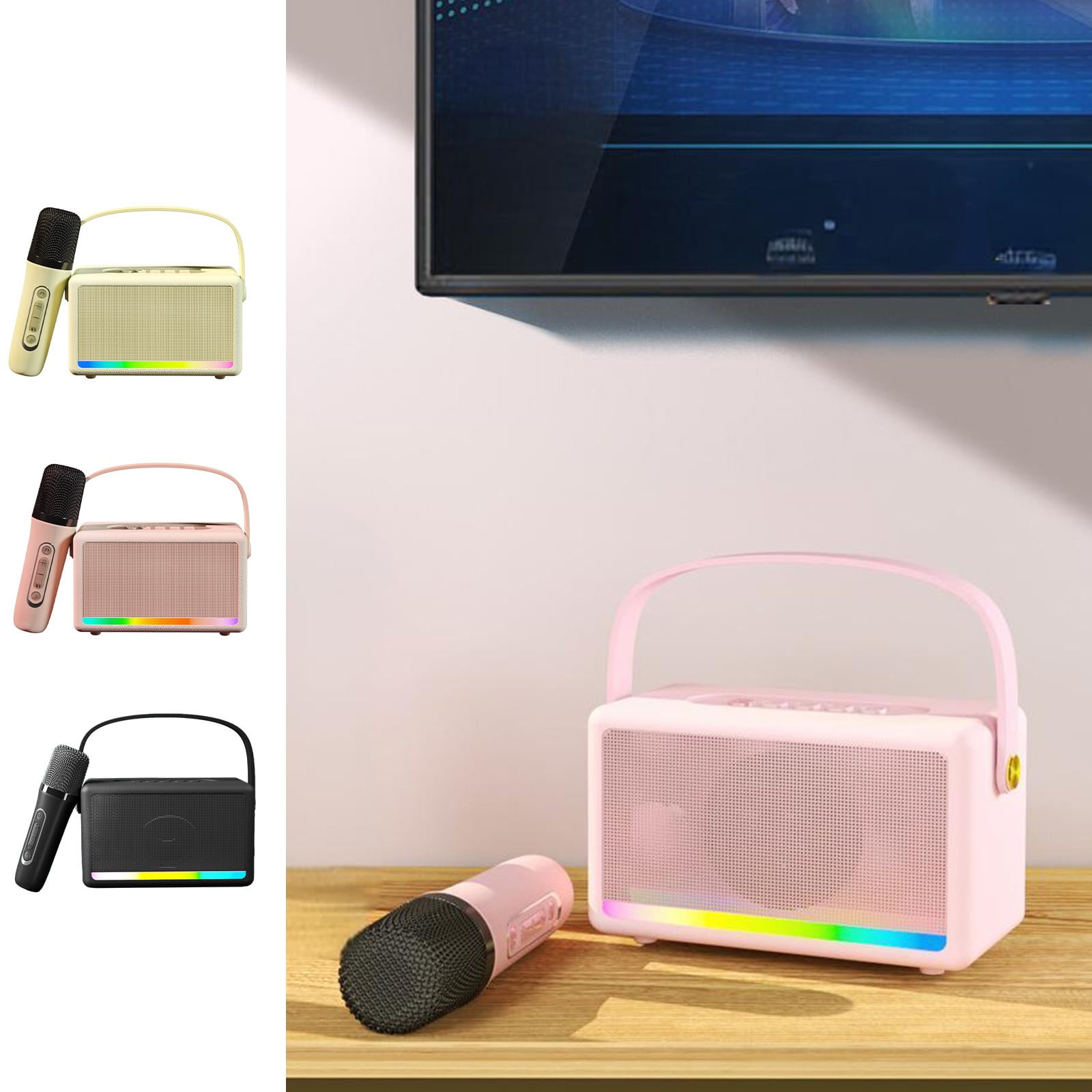 Bluetooth Speakers Karaoke Machine,Portable Bluetooth Mini Karaoke ...