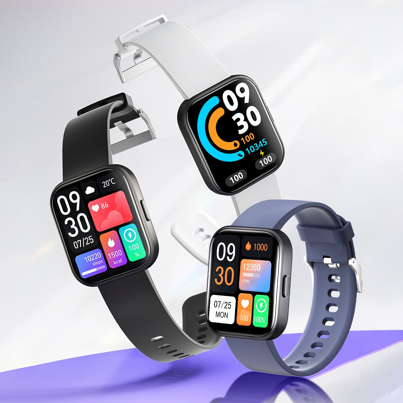 Bluetooth Sports Watch, Large 1.0inch Screen, Long Standby 60 Days ...