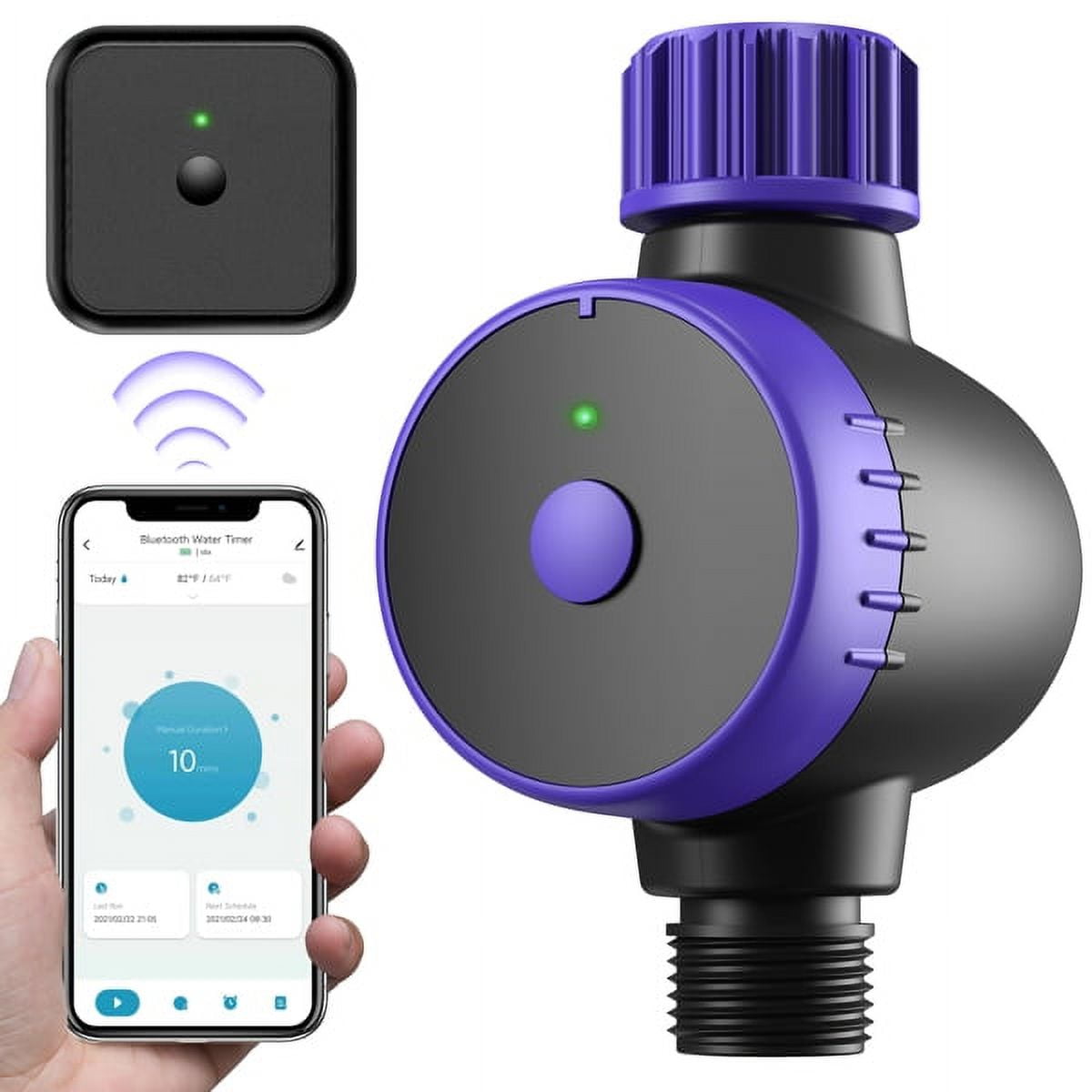 Bluetooth Sprinkler Timer, WiFi Smart Irrigation Water Timer, Wireless Remote APP & Voice ...