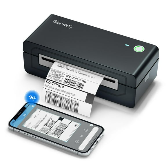 Bluetooth Thermal Shipping Label Printer, 4X6 Inkless Label Machine for ...