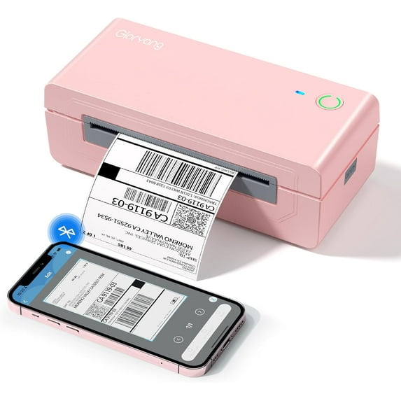 Bluetooth Thermal Shipping Label Printer, 4X6 Inkless Label Machine for ...
