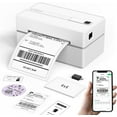 Bluetooth Thermal Shipping Label Printer, 4x6 Portable Address Printer ...