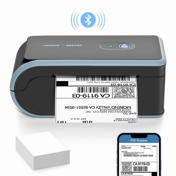 Bluetooth Thermal Shipping Label Printer C10, Ink-Free, Multi-platform ...