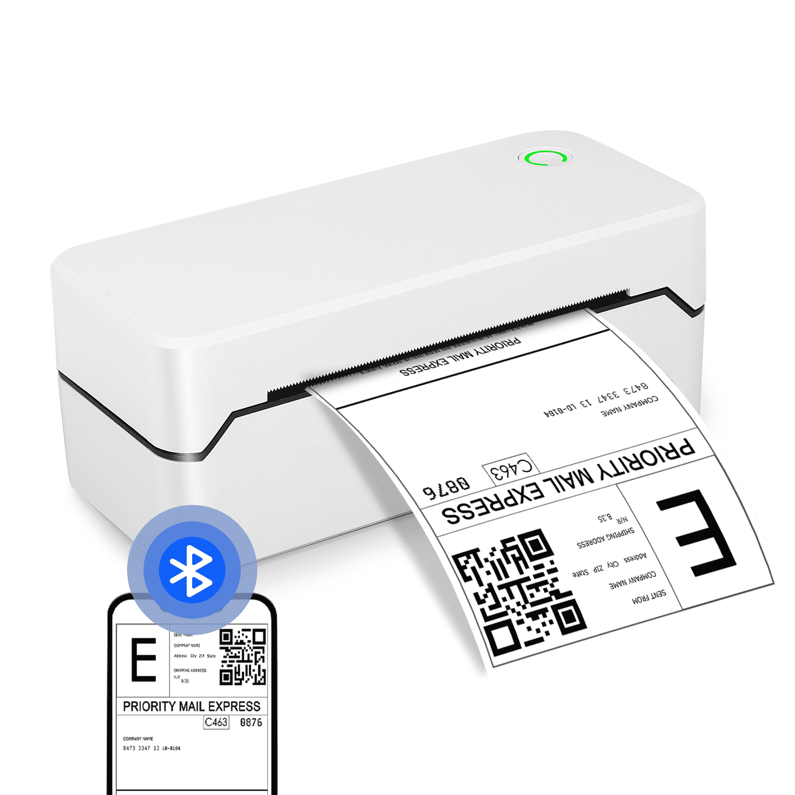 Bluetooth Thermal Shipping Label Printer, Wireless 4x6 Label Printer ...