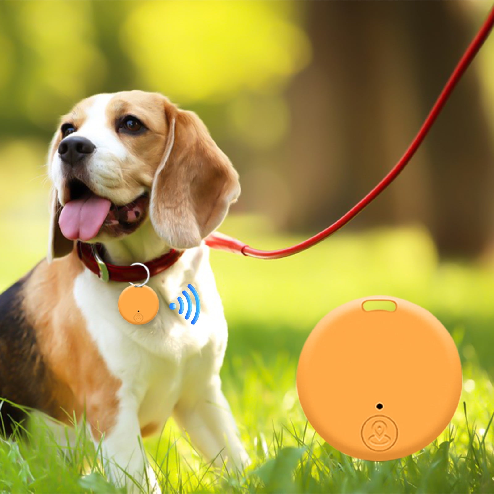 Bluetooth Tracker - 1.46x1.46x0.19in GPS Anti Loss Device for Pet Keys ...