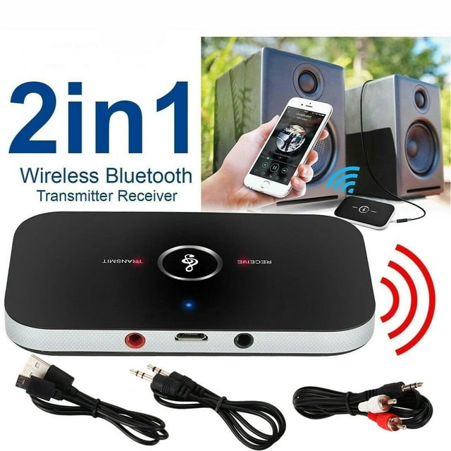 Bluetooth Transmitter & Receiver Wireless Adapter For Home stereos/speakers - Walmart.com