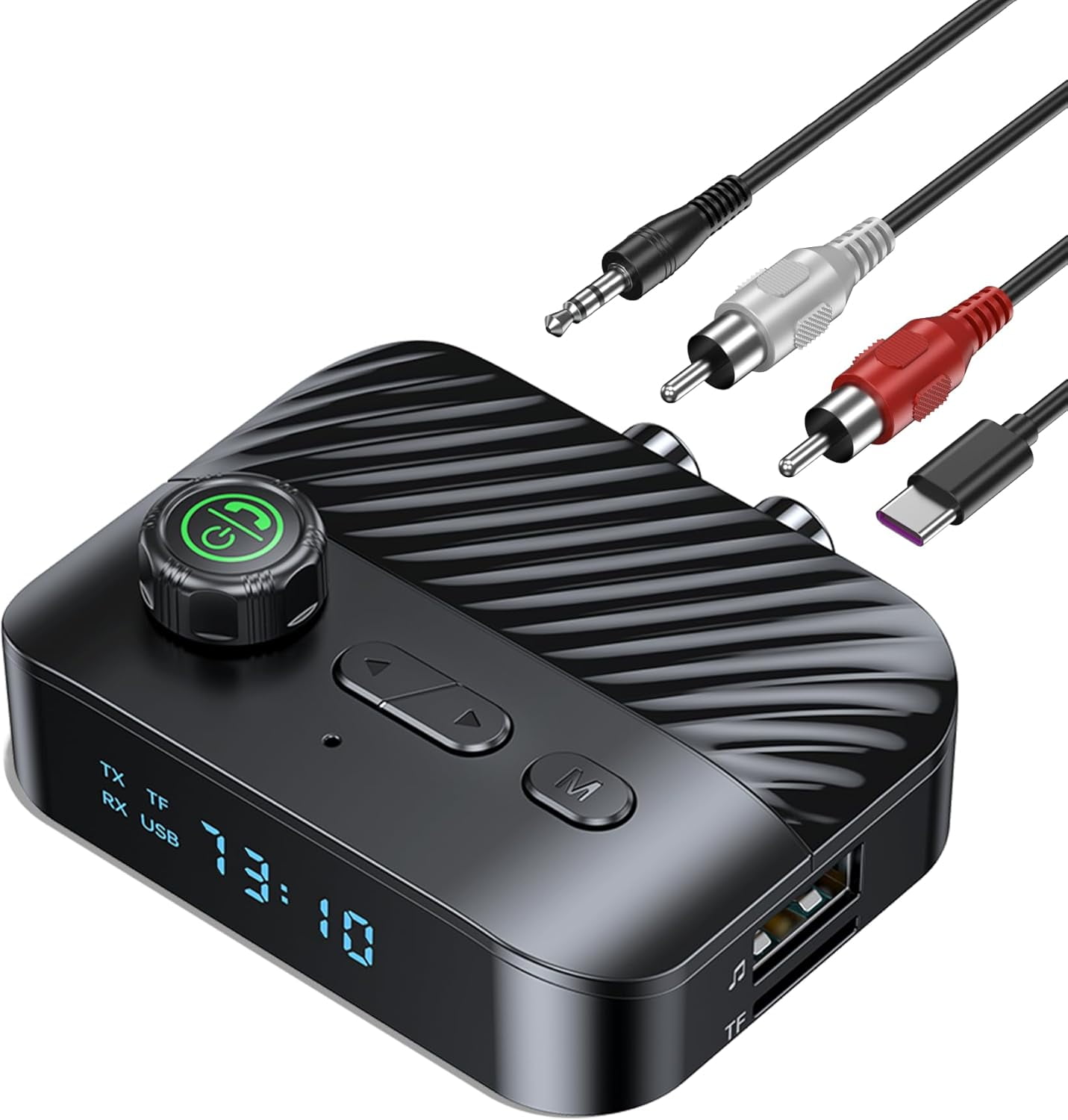 RCA to Bluetooth Transmitter Receiver Bluetooth Transmitter Support USB ...