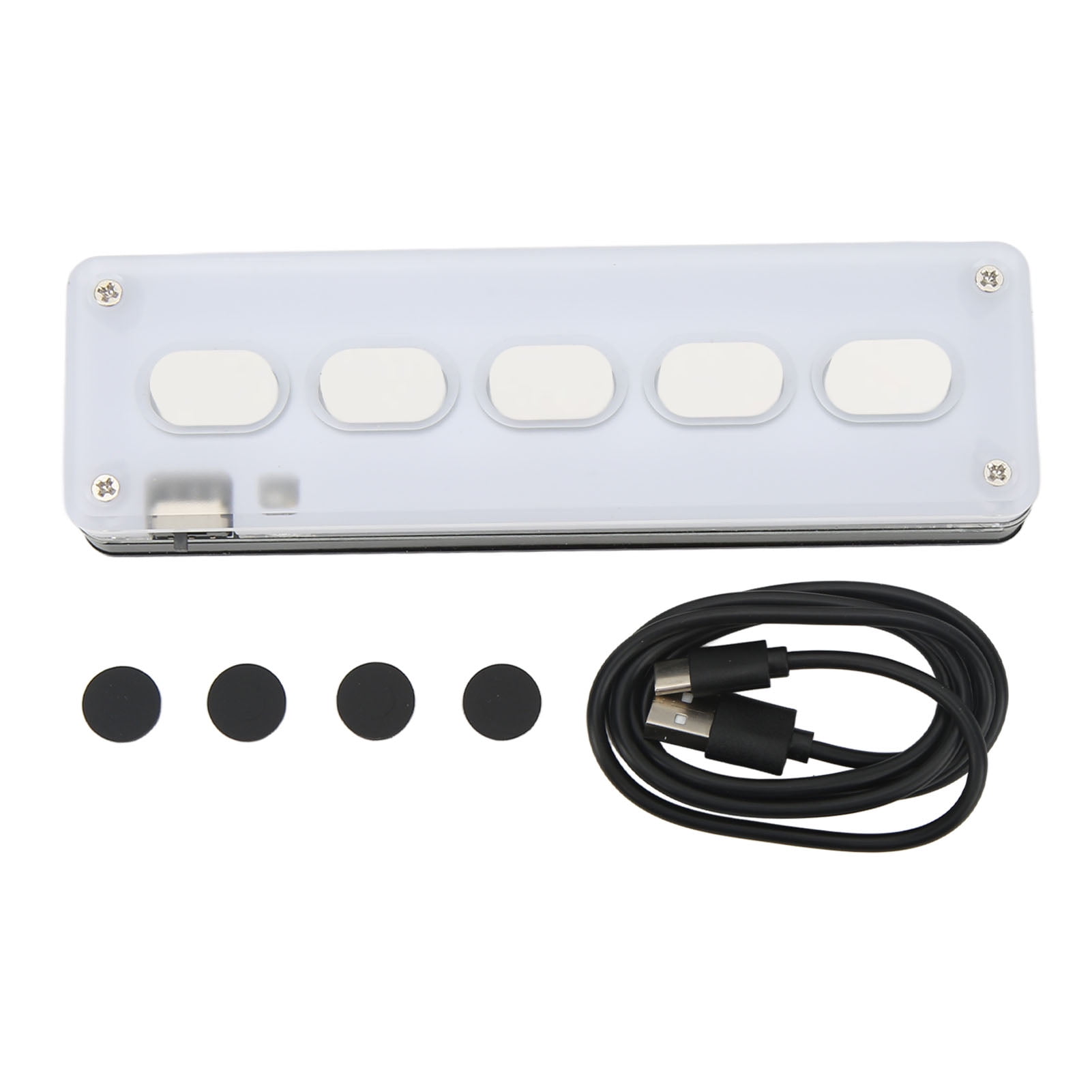 Bluetooth USB Mini 5 Key Keypad One Handed Mechanical Gaming Keyboard ...