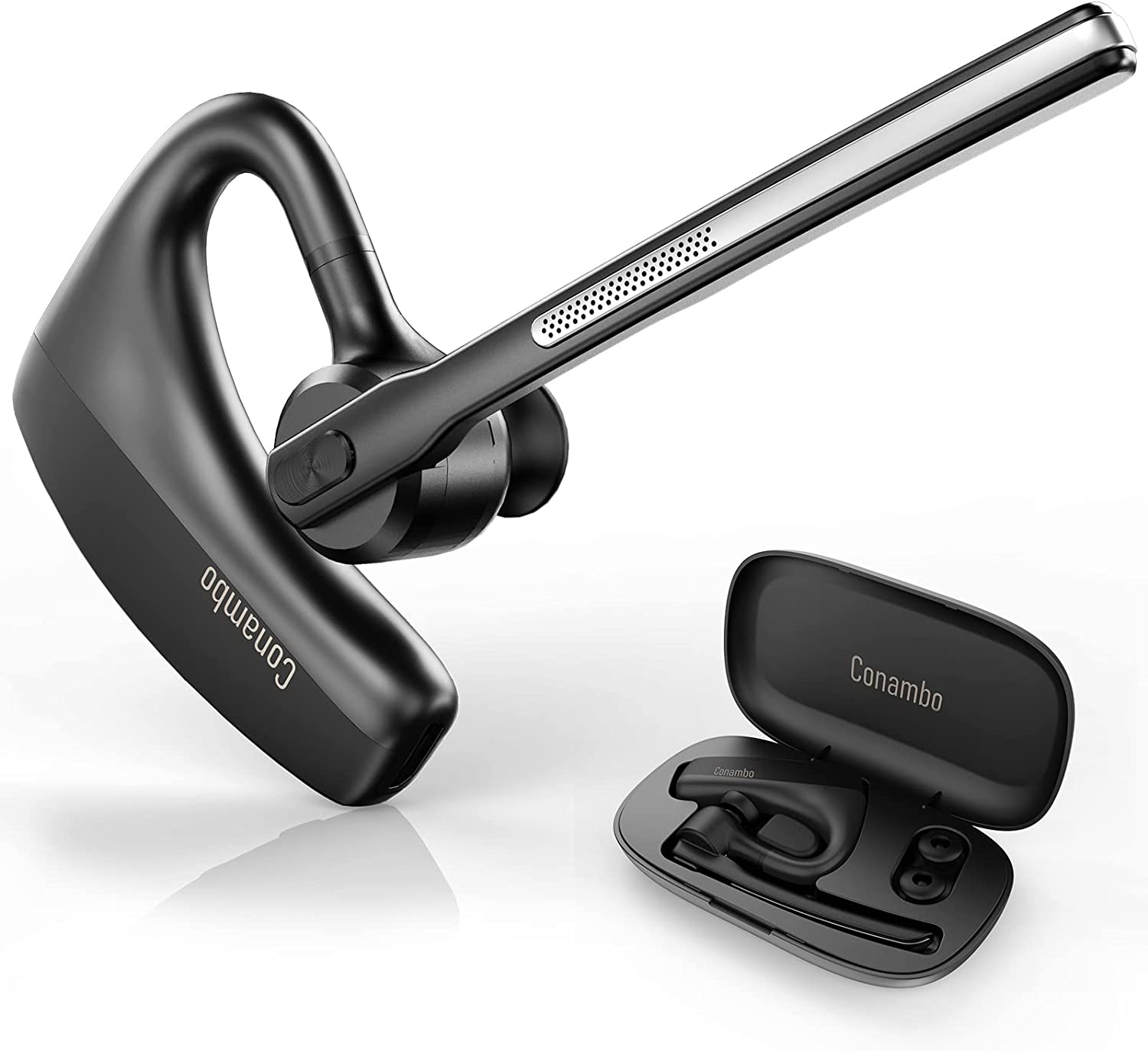 Bluetooth V5.1, 16hrs HD Talking Wireless with CVC8.0 Multi Mic Noise ...