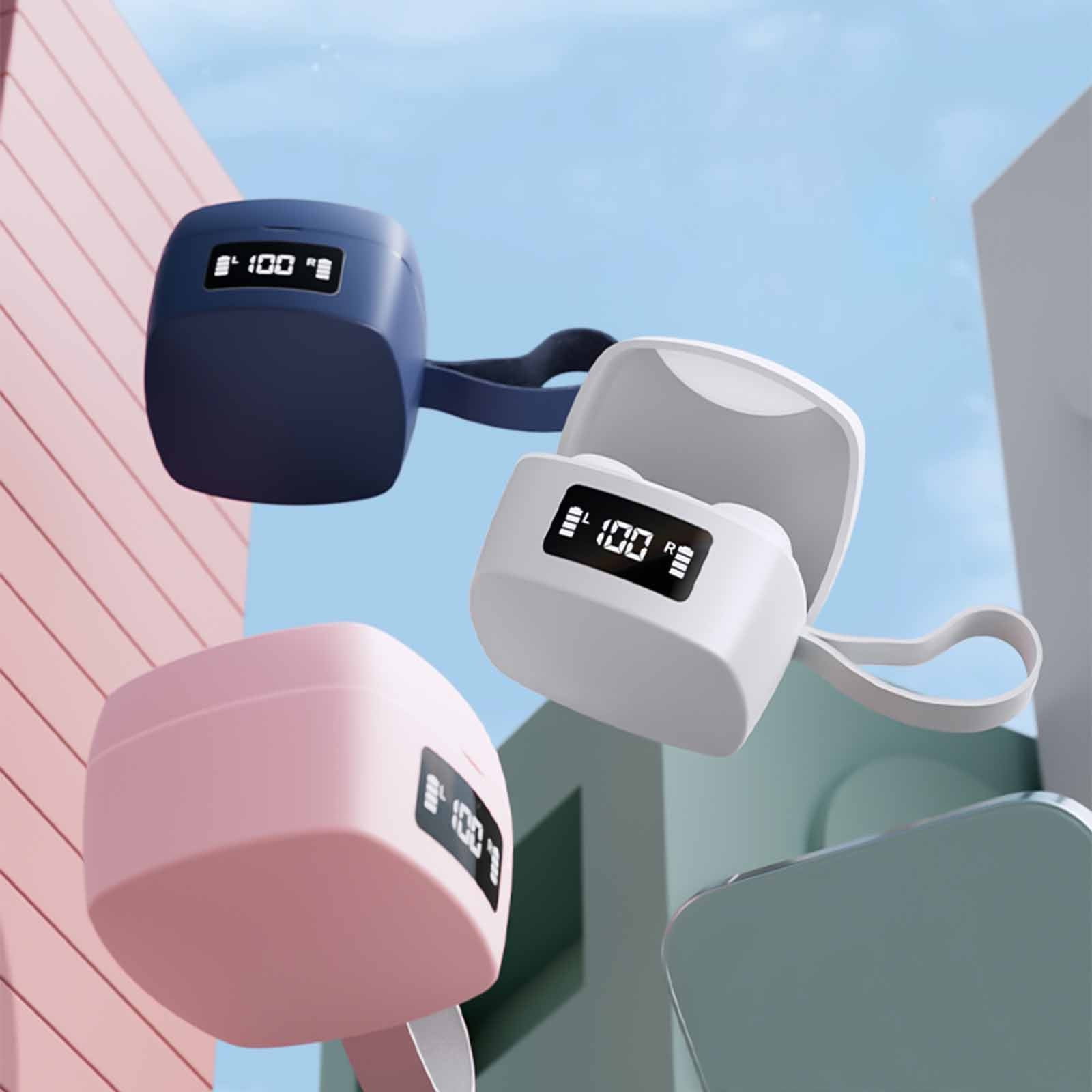 Bluetooth Wireless Earbuds,Digital Display Gaming Headset,Sweatproof ...