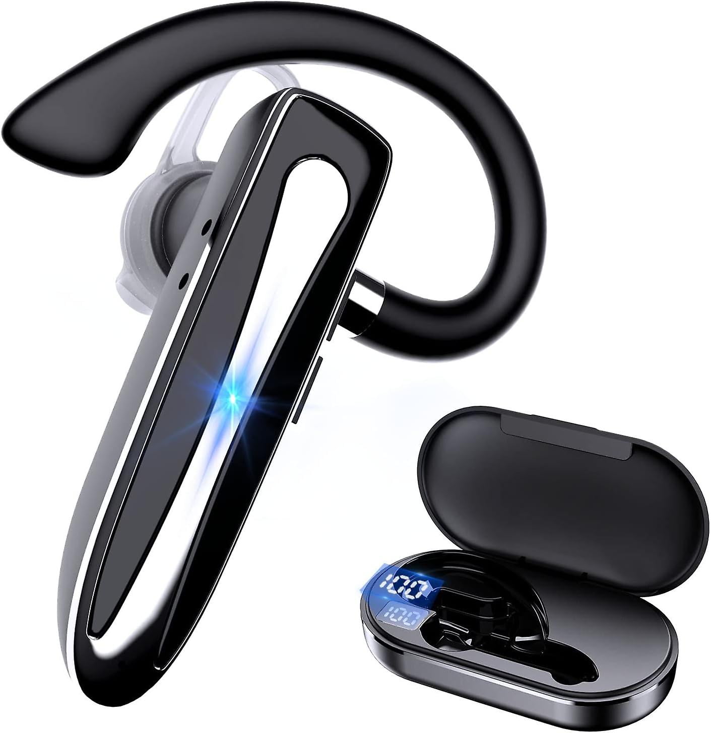 Bluetooth Wireless Earpiece For Cellphone, Bluetooth 5.1 Headset ...