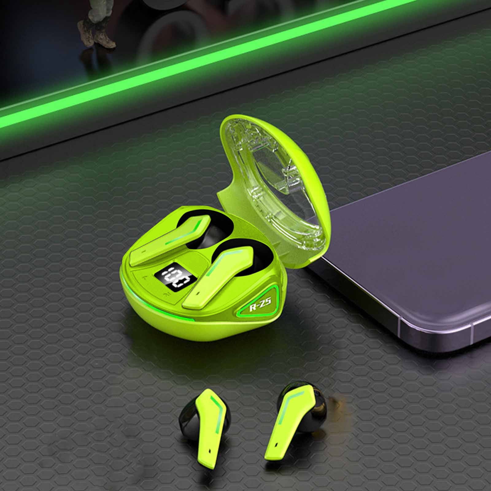 Bluetooth Wireless Headset – Colorful Breathing Light In Ear Type High ...