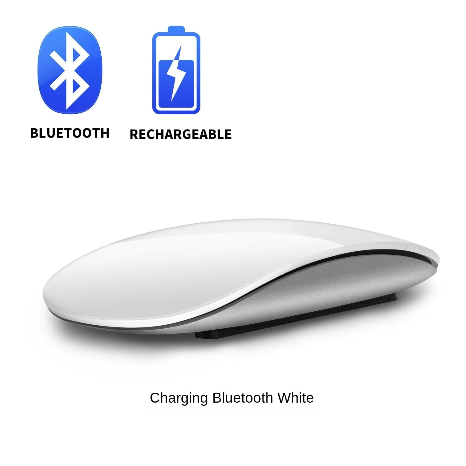 Bluetooth Wireless Magic Mouse Silent Rechargeable Laser Computer Mouse ...