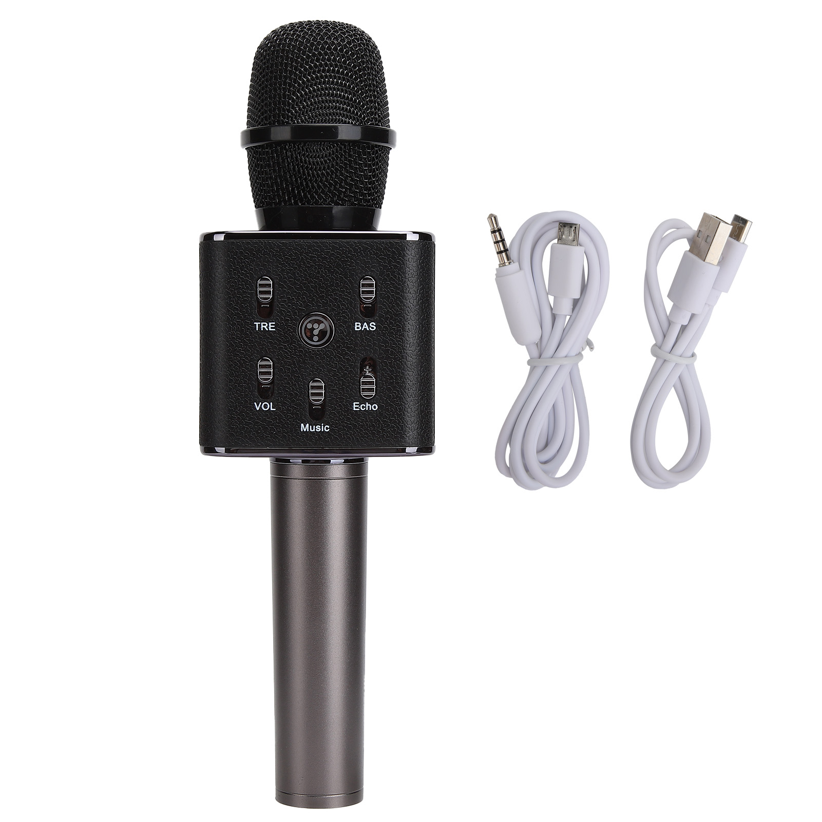 Bluetooth Wireless Microphone Handheld with Colorful Lighting for Home ...