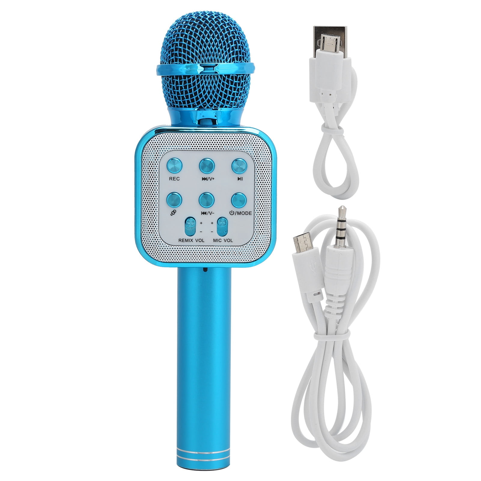 Bluetooth Wireless Microphone LED Light Flashing Handheld Microphone ...