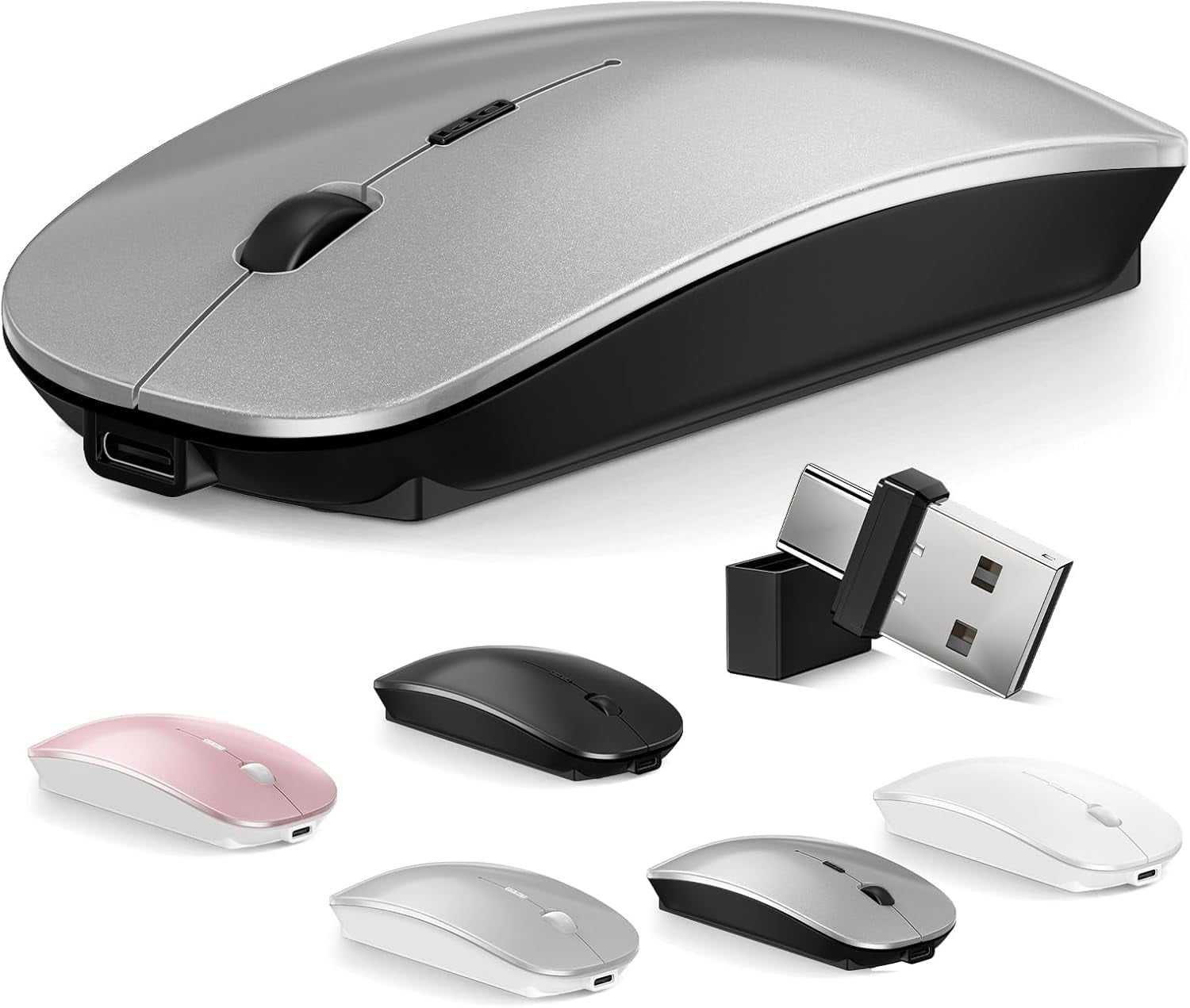 Bluetooth Wireless Mouse for MacBook Air Mac Pro Laptop Computer iPad ...