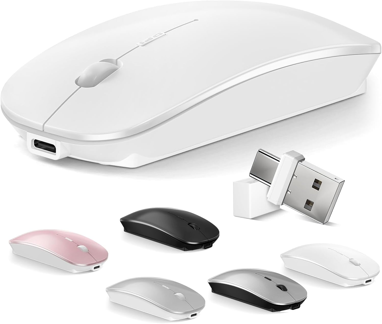 Bluetooth Wireless Mouse for MacBook Air Mac Pro Laptop Computer iPad ...