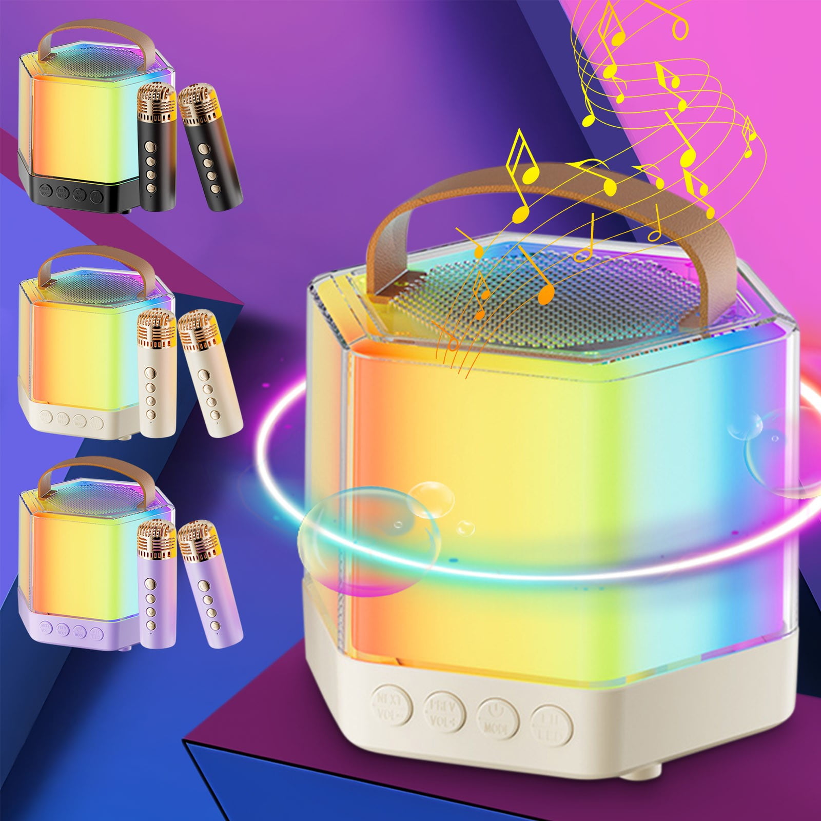 Bluetooth Wireless Speaker, Portable Karaoke Microphone, Waterproof ...