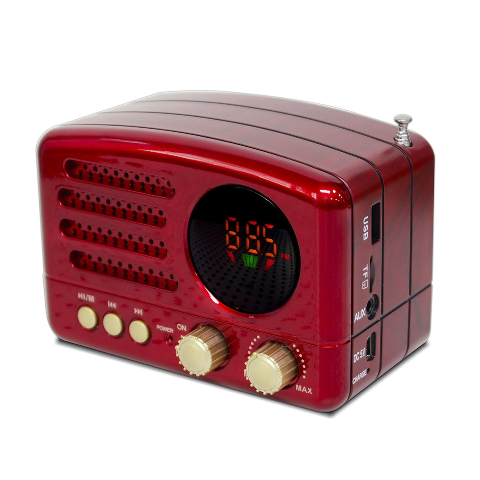 Bluetooth With Antenna Radio USB Charging Receiver TF Card Slot FM AM ...