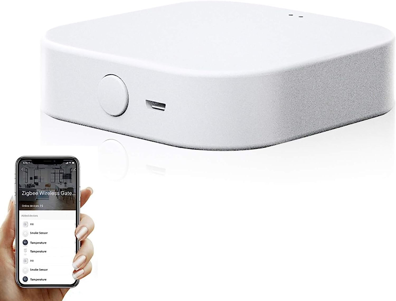 Bluetooth& Zigbee Gateway Smart Bridge: Tuya Zigbee 3.0 Hub Gateway, Wireless Remote Controller ...