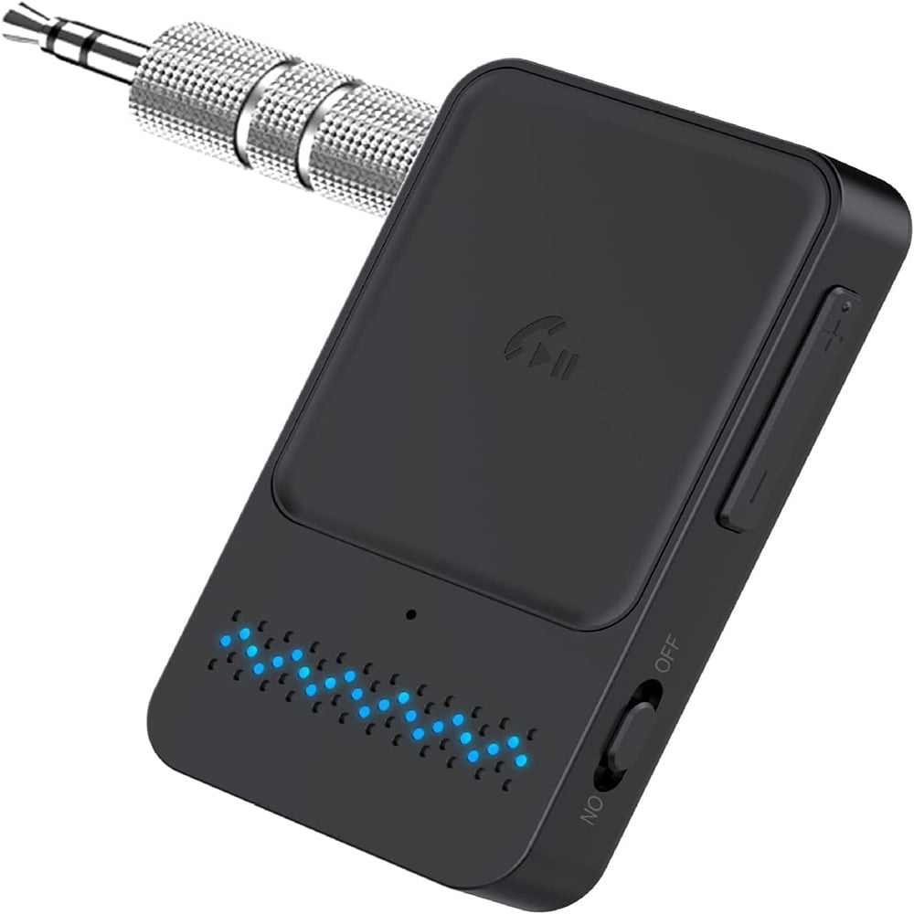 Bluetooth adapter car, wireless Aux Bluetooth 5.0 adapter with hands-free calls, Bluetooth ...