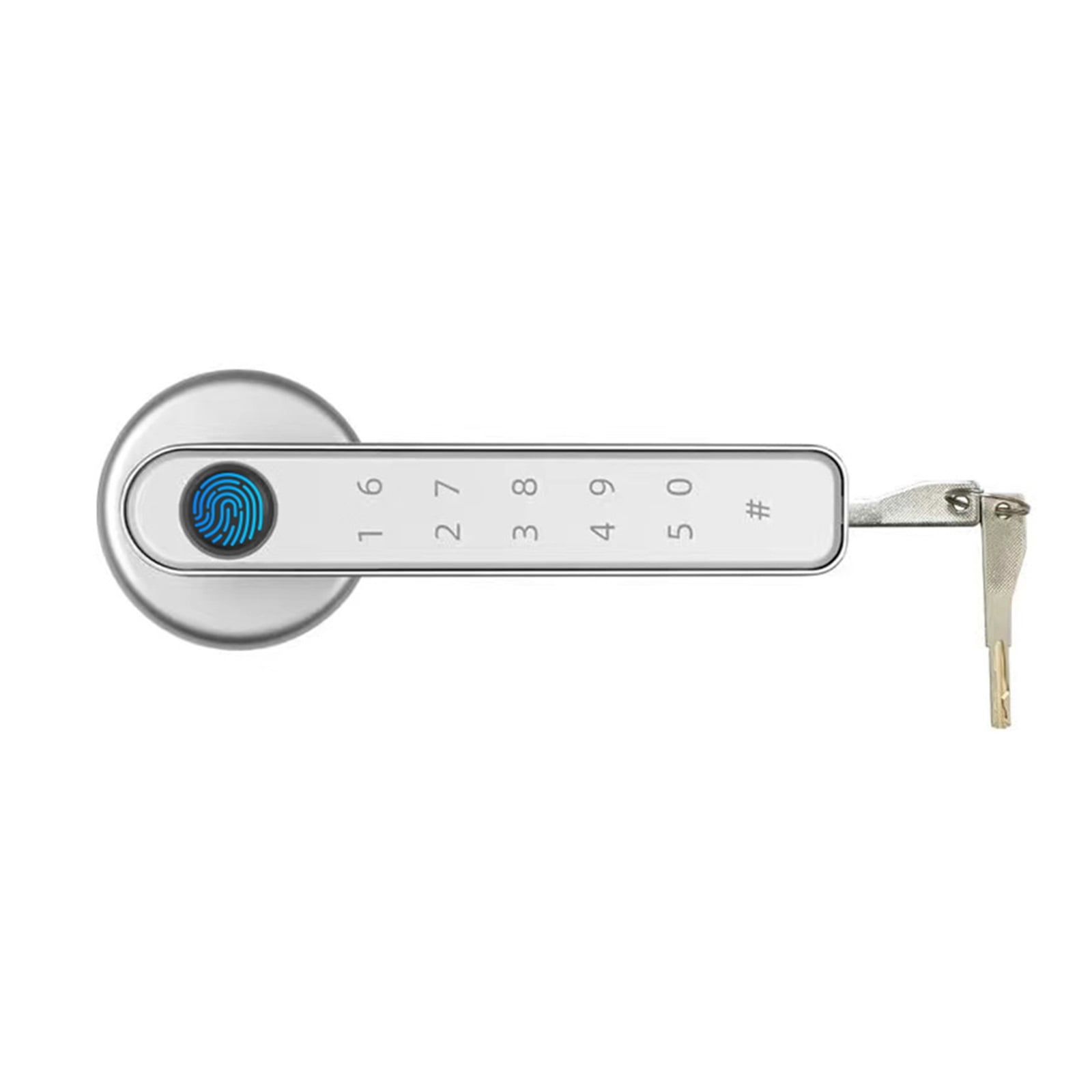 Bluetooth-compatible Fingerprint Door Lock with 2 Keys Password Handle ...