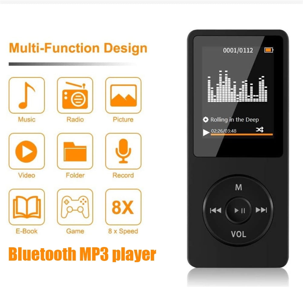 Bluetooth-compatible Mp3 Music Player Portable Mp4 Fm Radio External ...