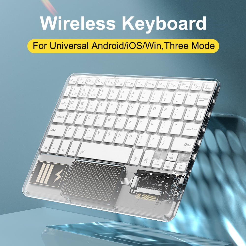 Bluetooth-compatible Wireless Keyboard RGB Backlit Wireless Keyboard 78 ...