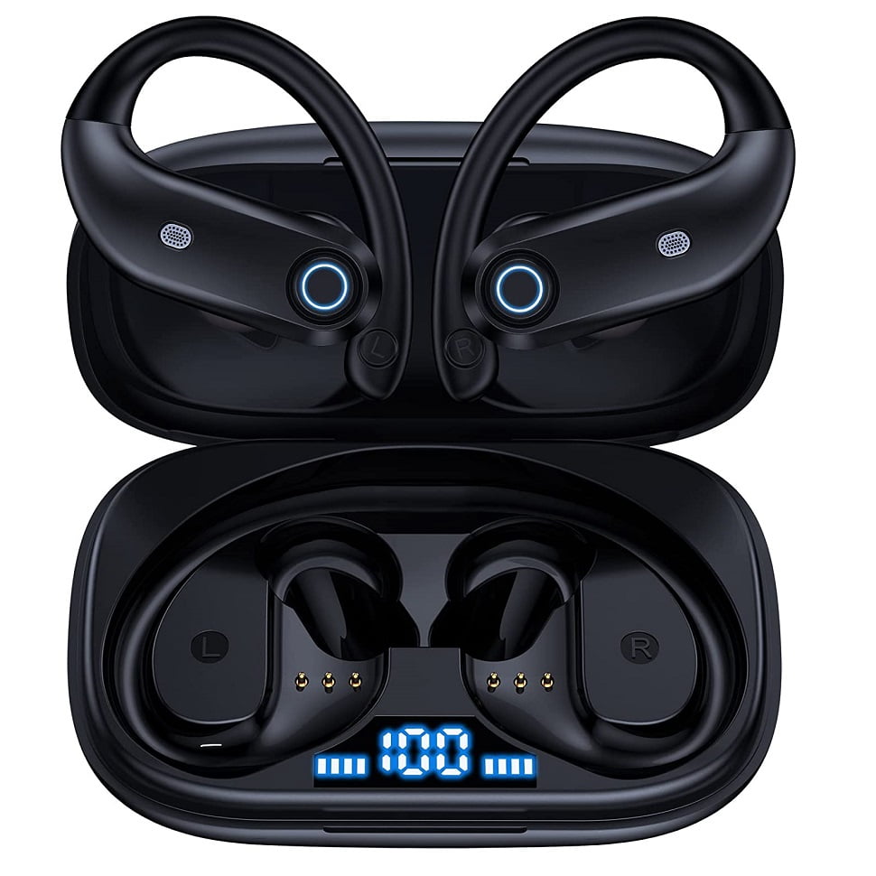 Bluetooth headphones true wireless earbuds with wireless charging ...