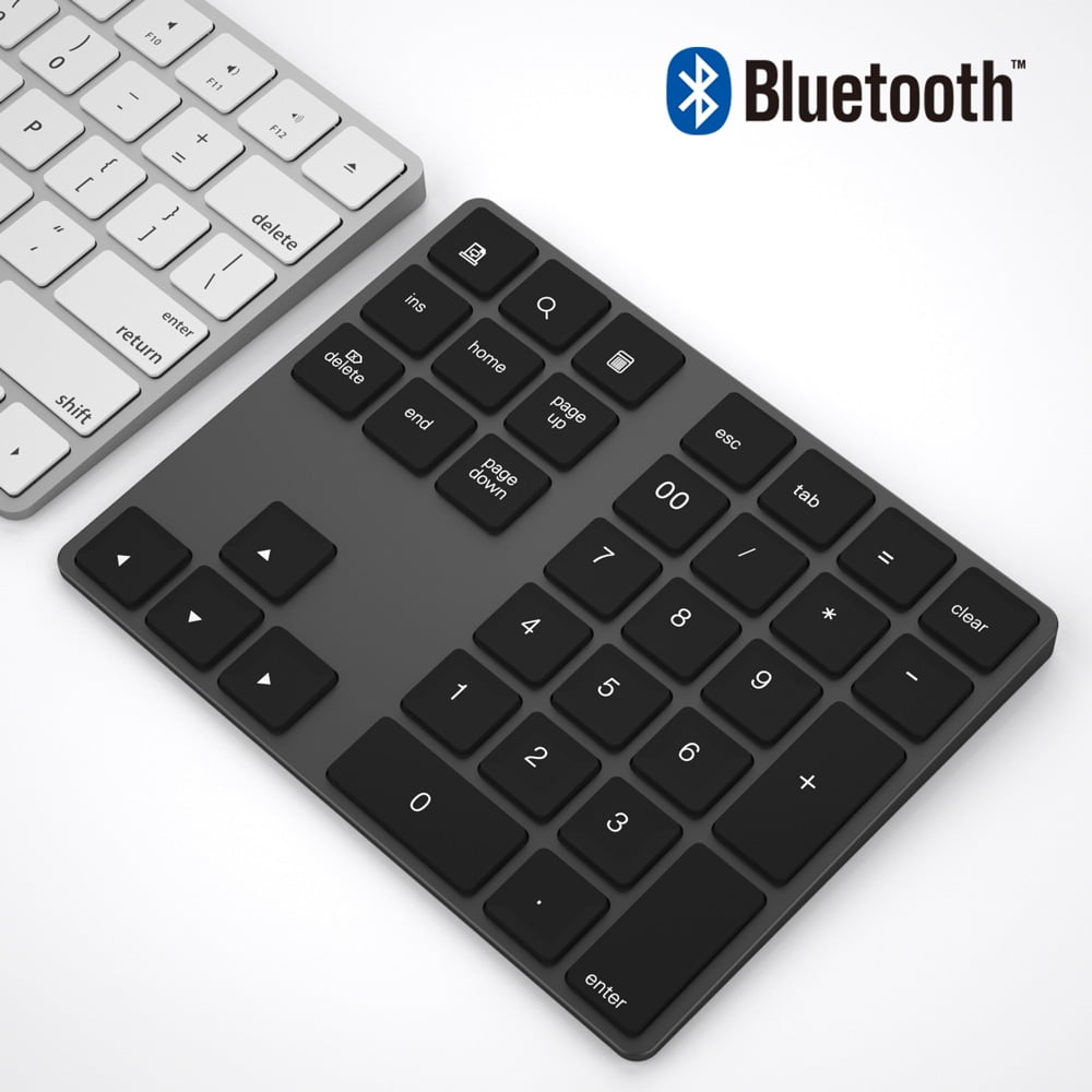Bluetooth numeric keypad 34 keys–thin wireless fast charging ...