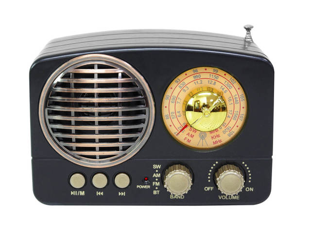 Bluetooth potable retro radio wireless hifi speaker stereo headset fm ...