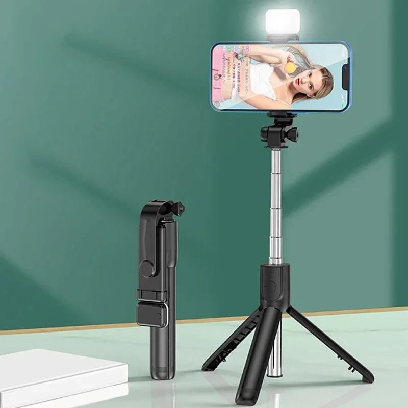 Bluetooth remote extendable phone tripod wireless selfie stick tripod ...
