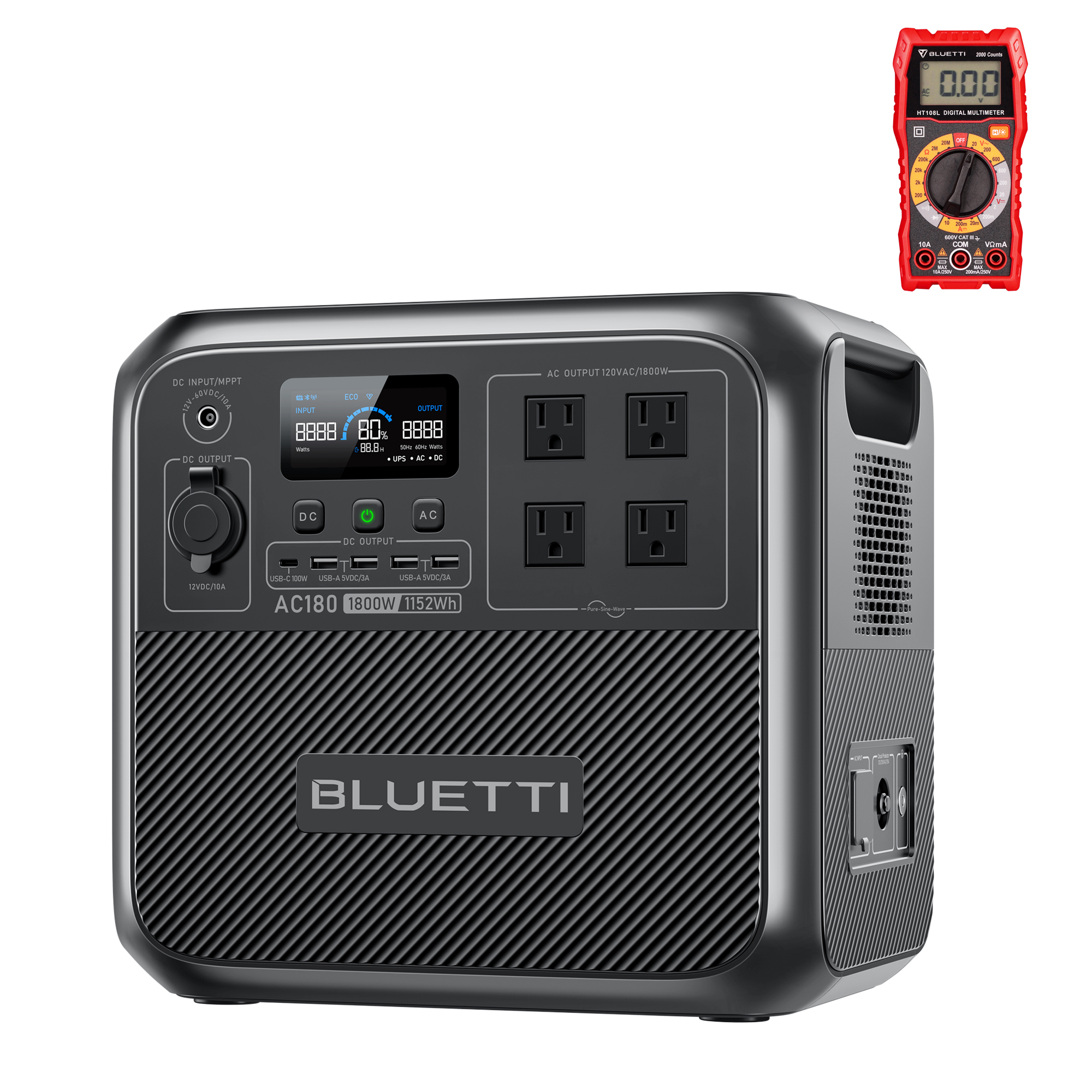Bluetti EB3A Portable Power Station,268Wh Solar Generator ,W/Carry Bag ...