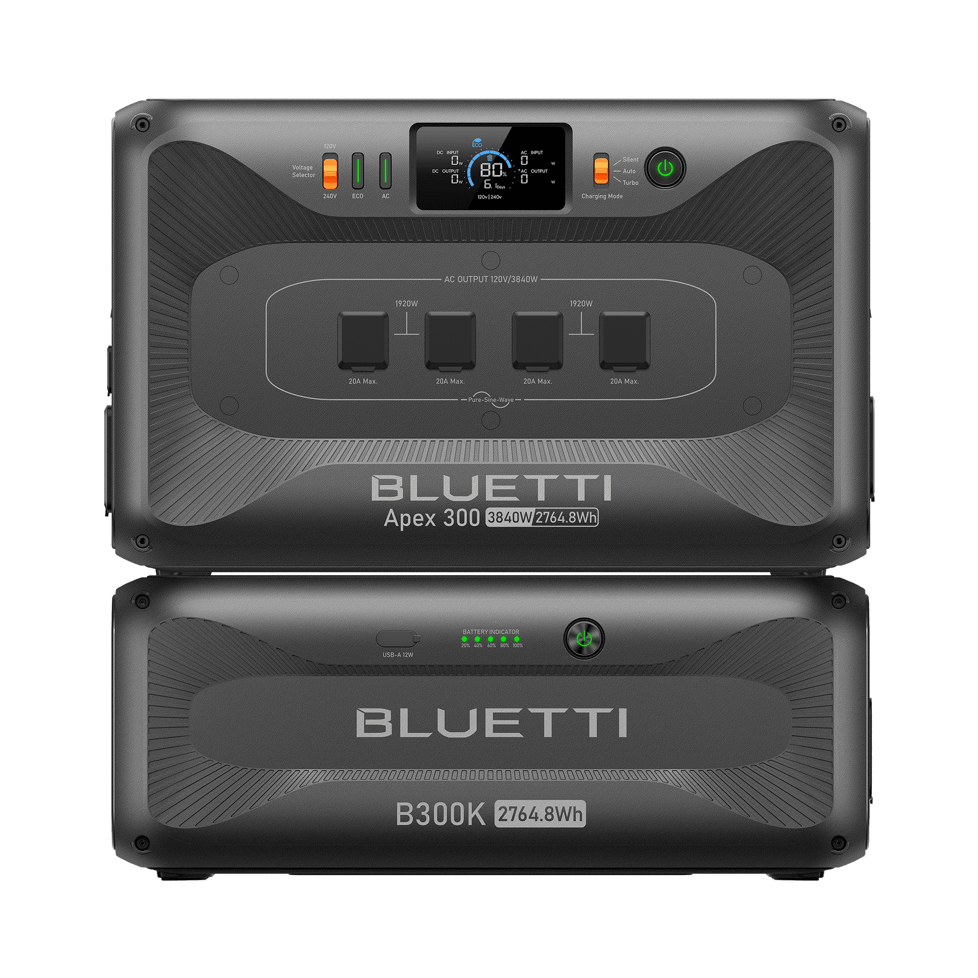 BLUETTI Apex 300 & B300K 5529Wh Solar Power Station, 3840W AC, for Home ...