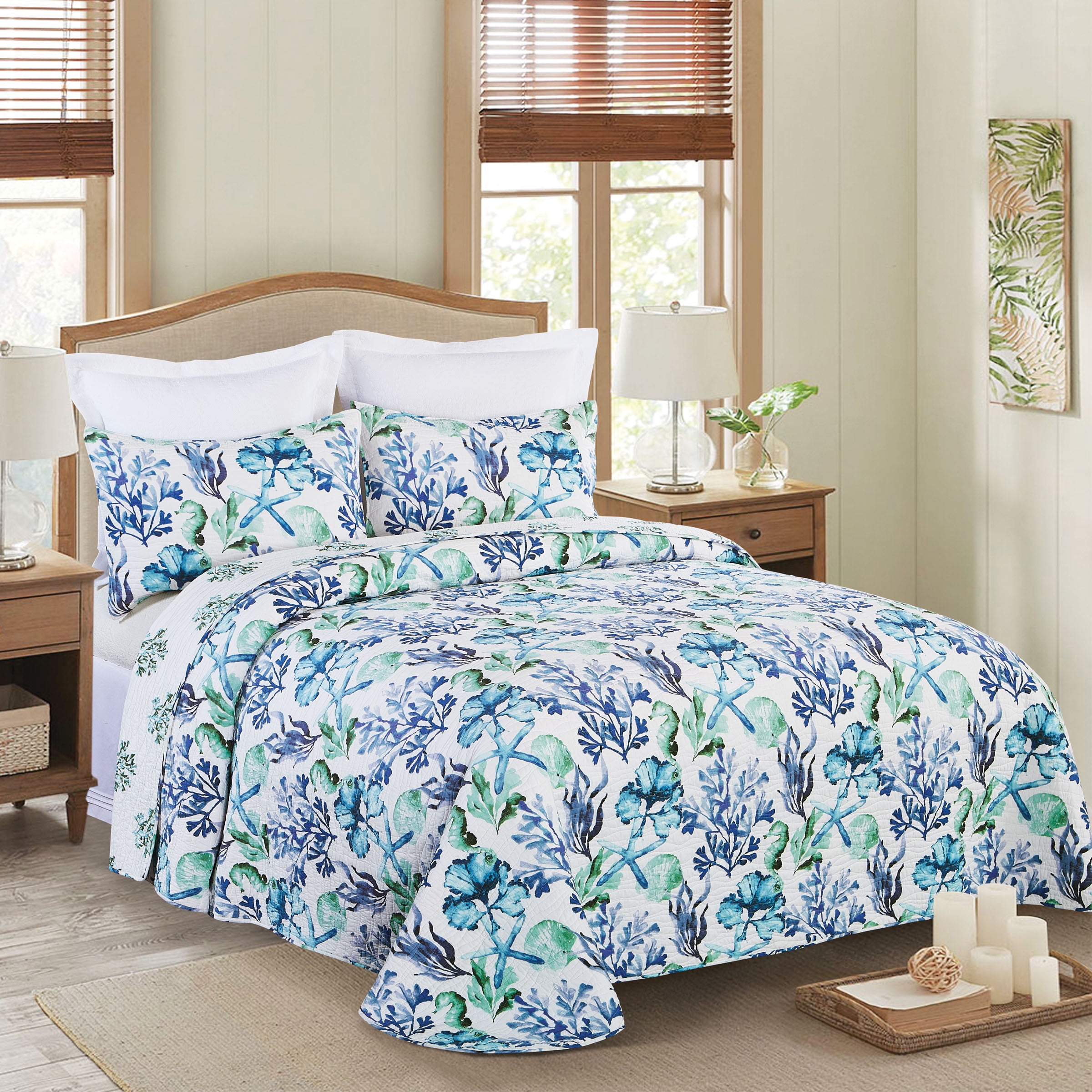 Bluewater Bay Twin Bedspread - Walmart.com