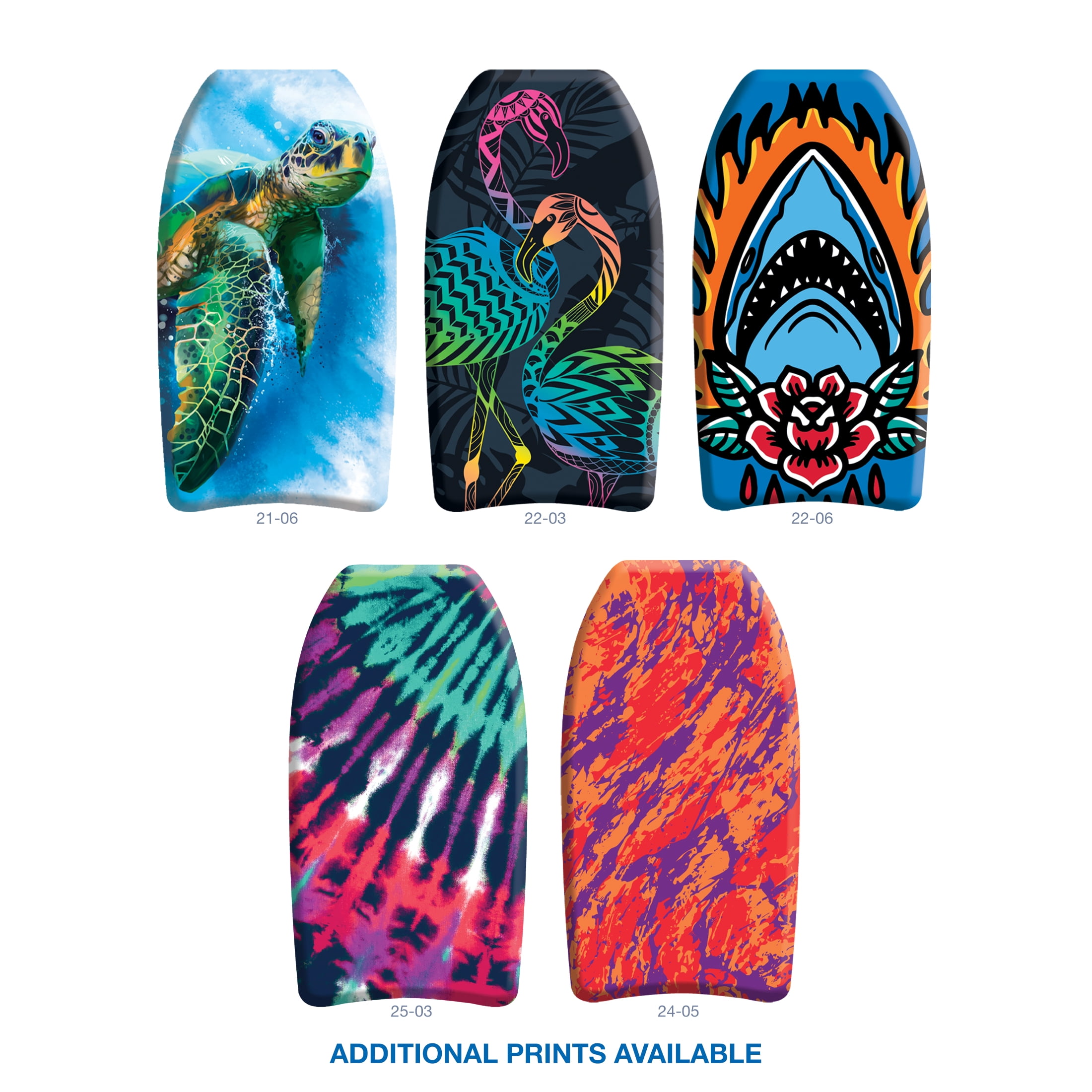 Bluewater Beach 41" Foam Bodyboard with Leash and Fun Multicolor ...
