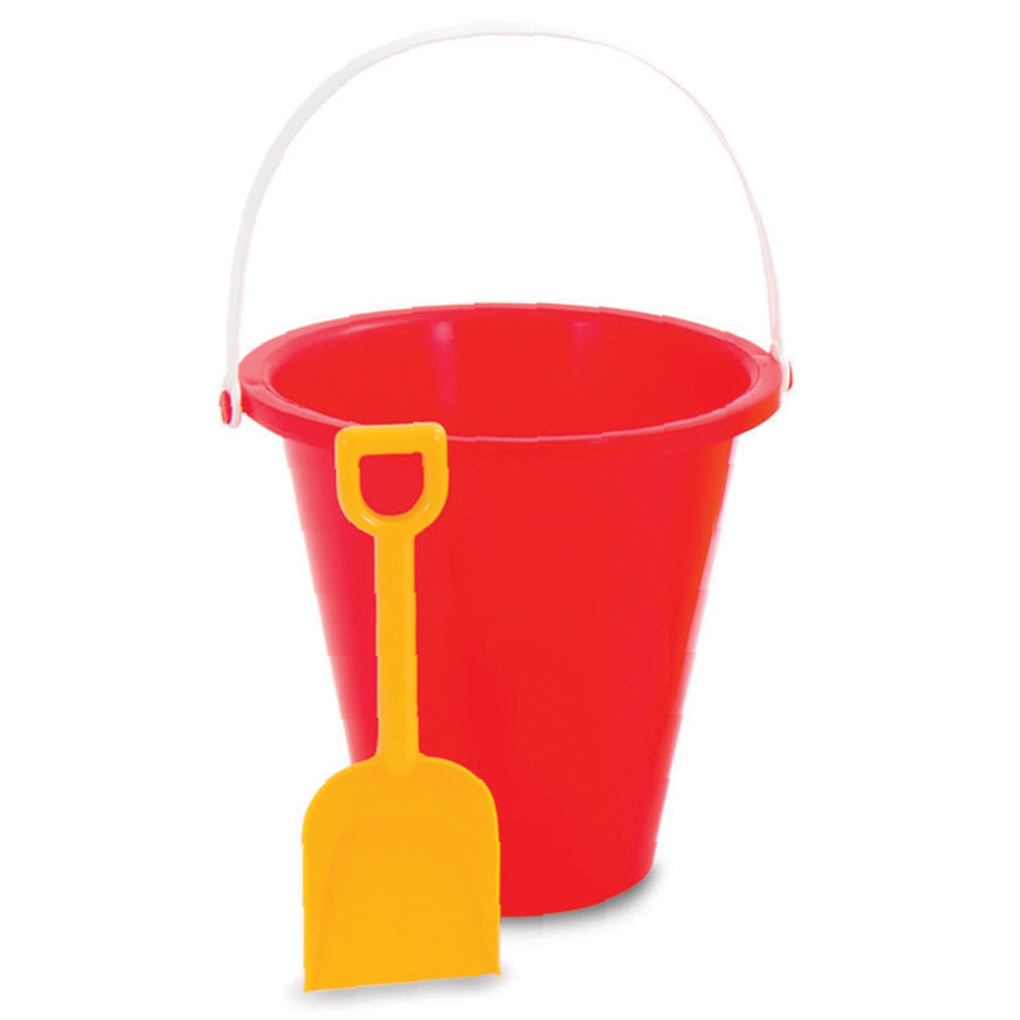 Bluewater Beach 8" Plastic Sand Pail with Shovel for Ages 2+, Red ...