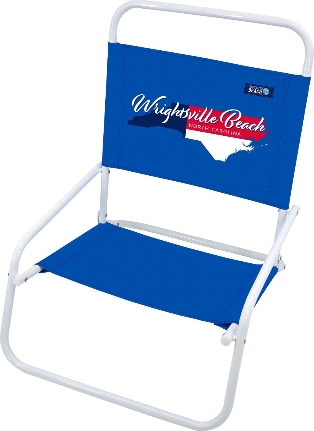 Bluewater Beach Steel 1 Position Sand Chair - Wrightsville Beach, Royal ...
