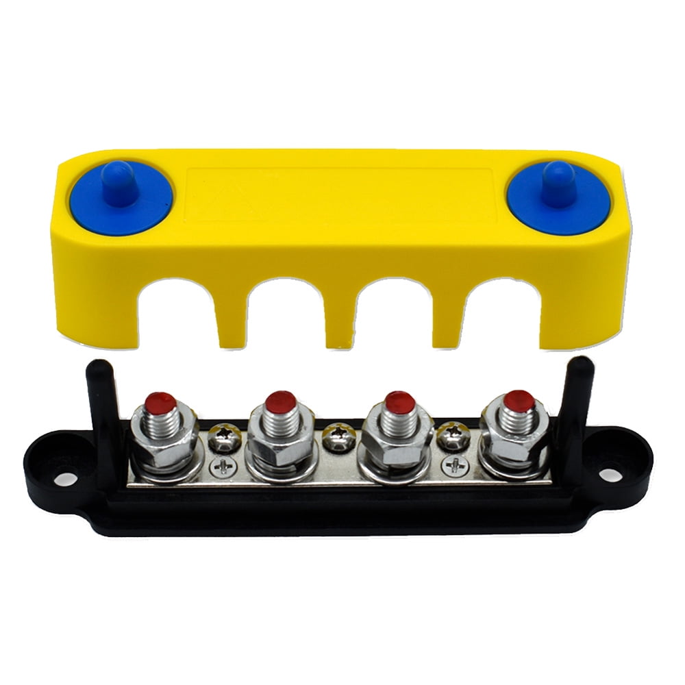 Bluewater Common Stud 4 Gang Positive Terminal Busbar w/Cover - Walmart.com