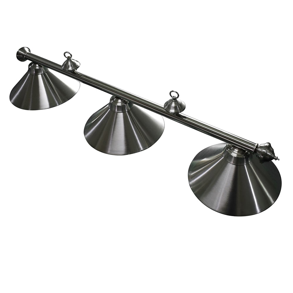 Bluewave Soft Brushed Stainless Steel 3-Shade Billiard Light - Walmart.com