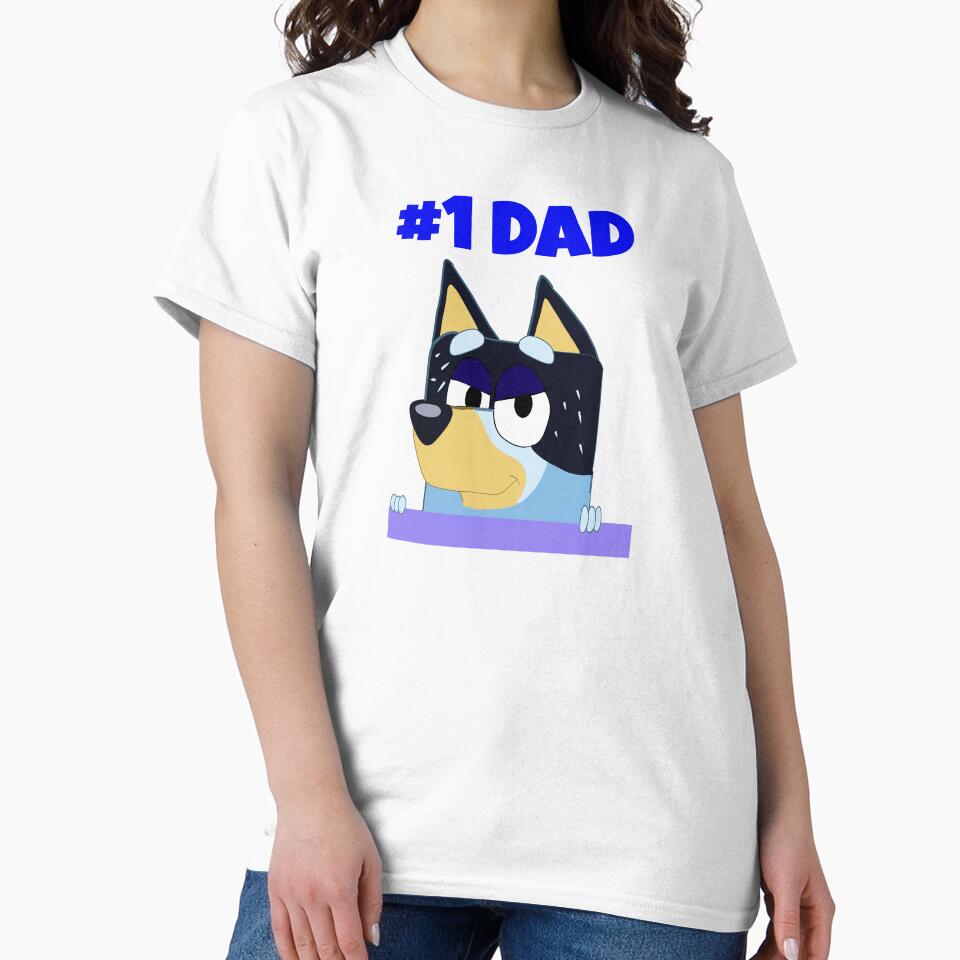 Bluey #1 Dad Classic T-Shirt - Walmart.com