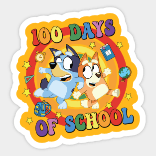 Bluey 100 Magical Days Of School Unicorn Sticker Bluey Stickers For ...