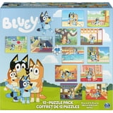 Spin Master Games, Bluey Jigsaw Puzzle Set, 12-Pack, for Kids 4 ...