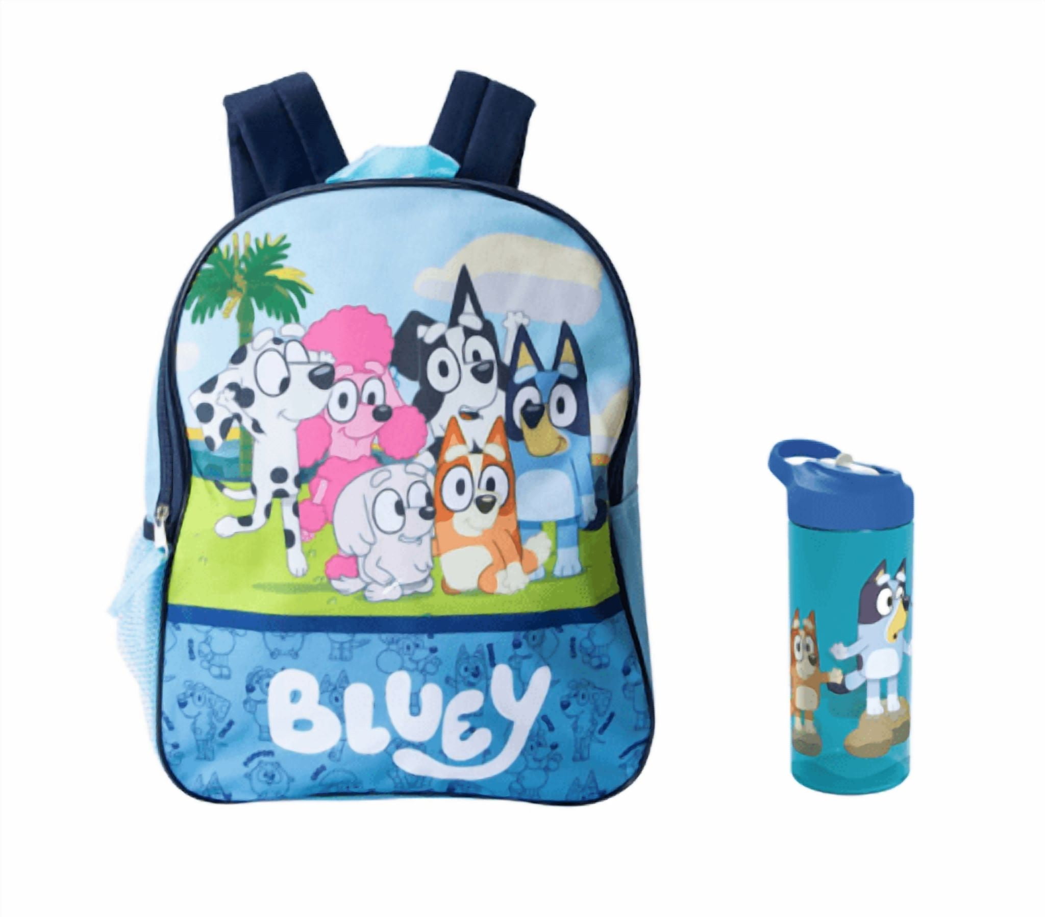 Bluey 15" Bag with Matching 16.5oz Water Bottle, 2-Piece Set - Walmart.com