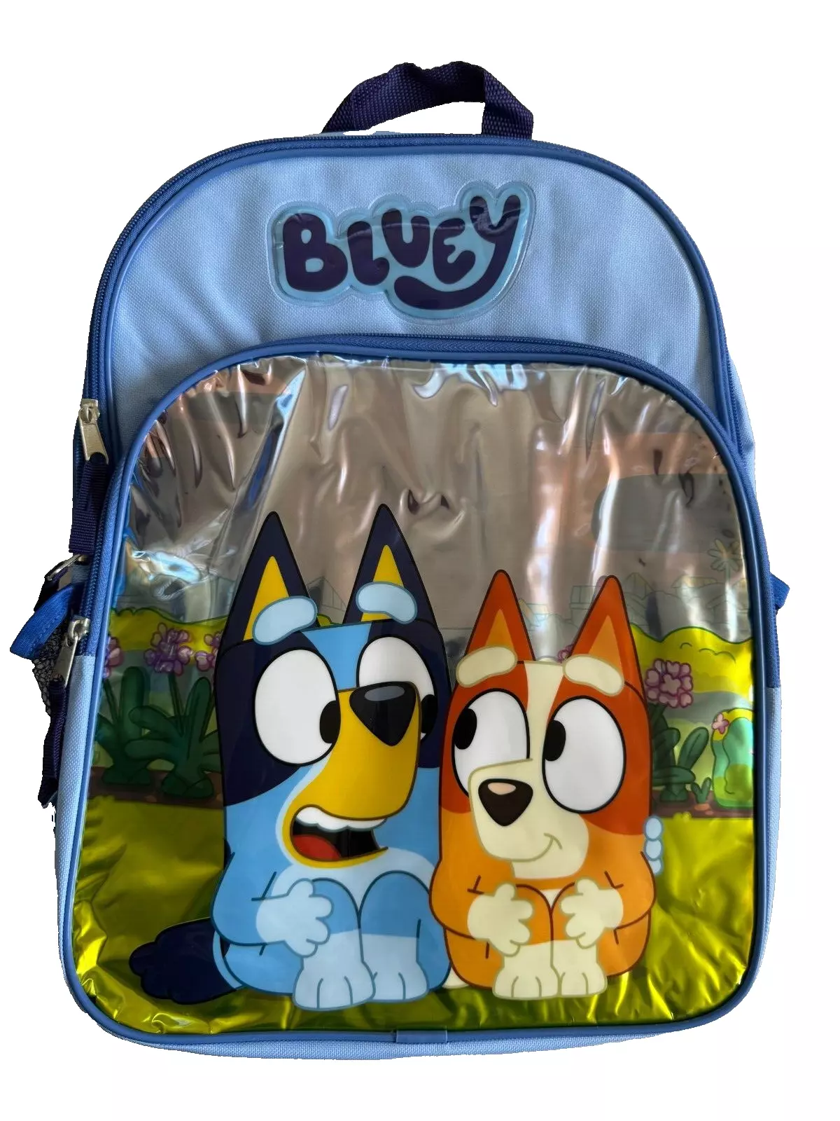 Bluey 16" Canvas Large School Backpack With 2 Mesh Pockets - Walmart.com