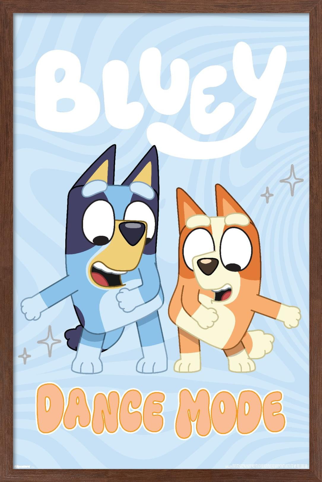 Bluey (2018) - Bluey and Bingo Dance Mode Wall Poster, 22.375" x 34 ...