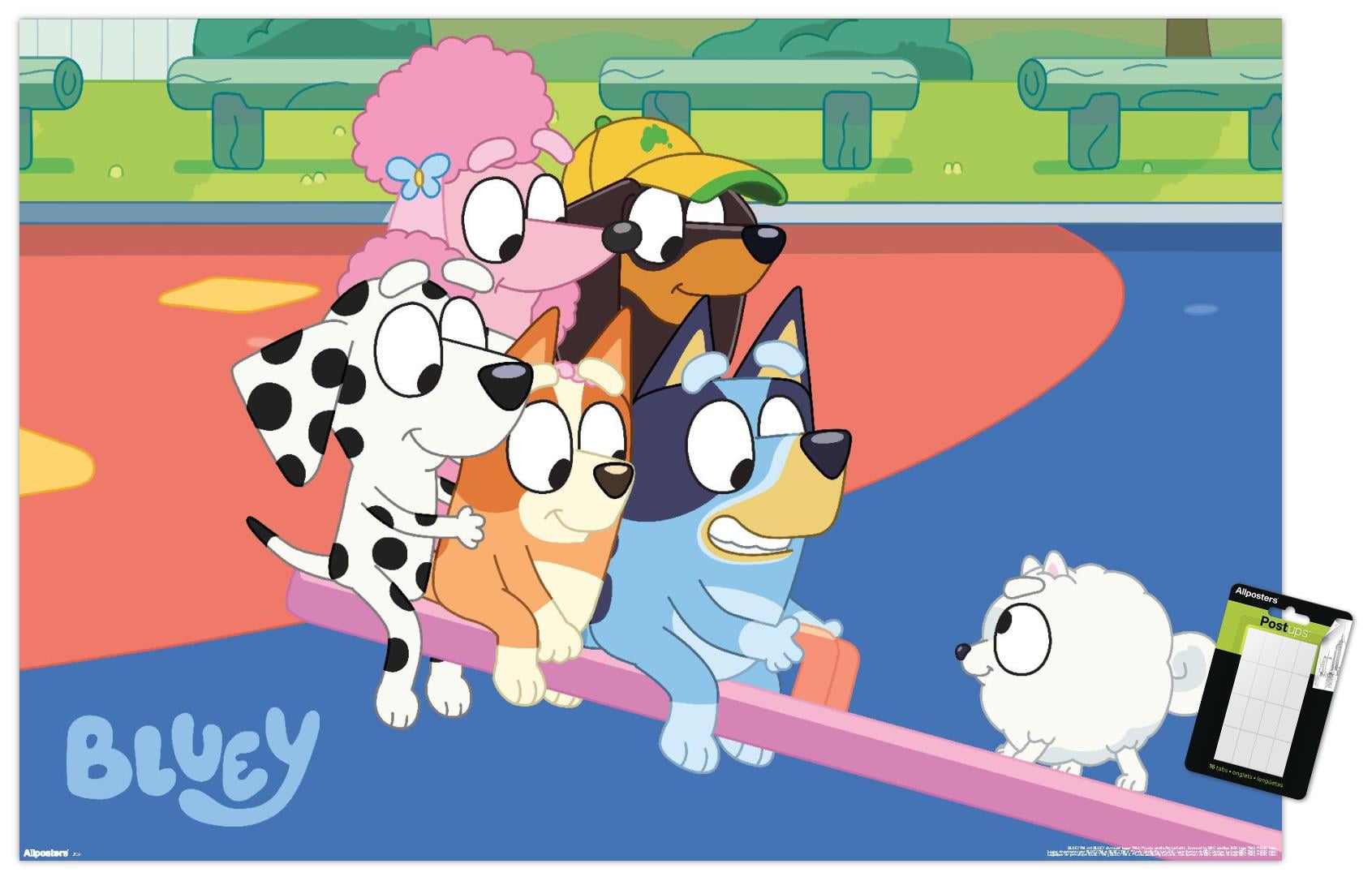 Bluey (2018) - Bluey and Friends See Saw Fun Wall Poster, 22.375" x 34 ...